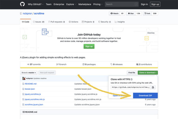 【jQuery】 スクロール量と連動して要素をアニメーションさせる「ScrollMe」の使い方 | GOKAN DESIGN STUDIO